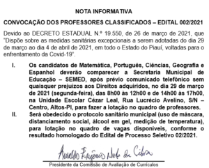 nota informativa